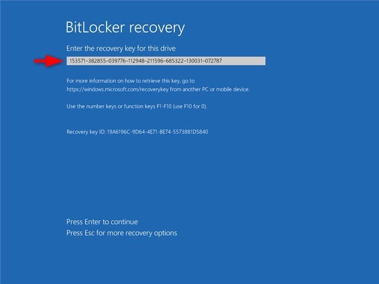 How to find your BitLocker recovery key in Windows